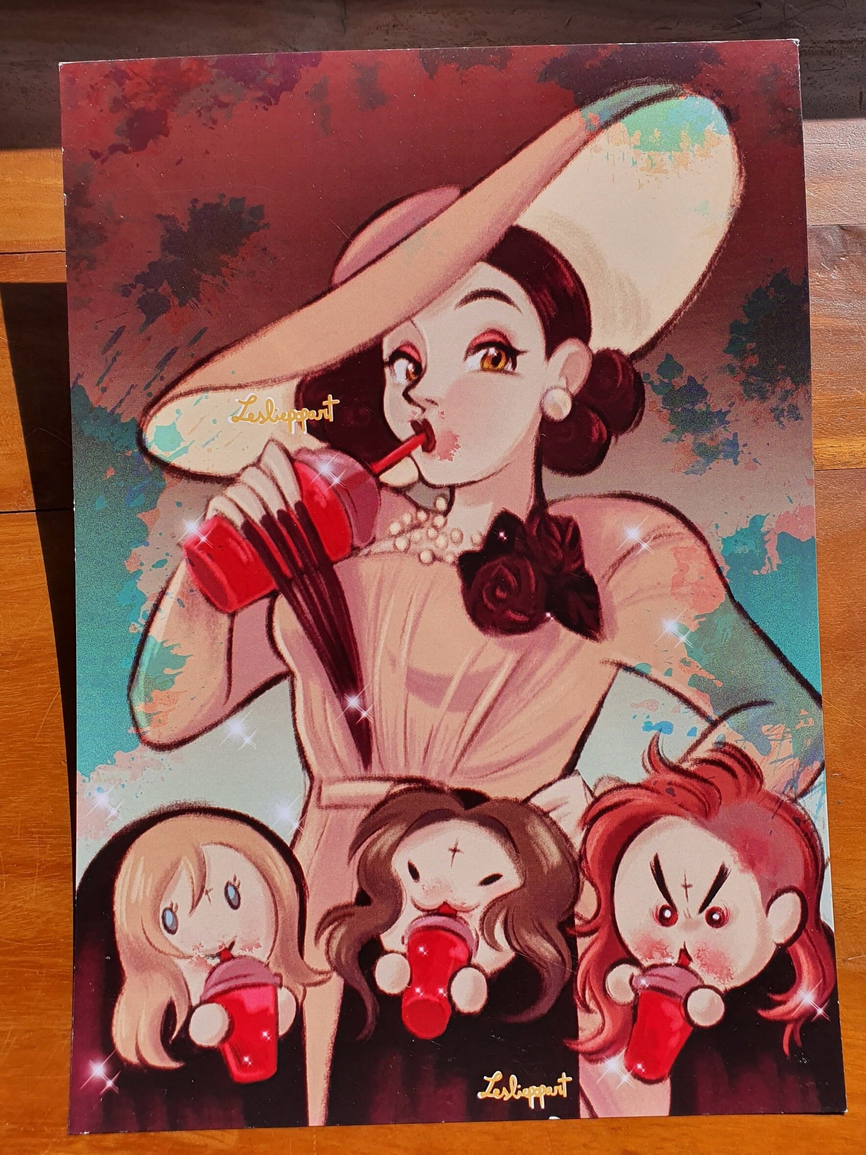 Lady Dimitrescu Resident Evil Poster Illustration Postcard Bela Daniela ...