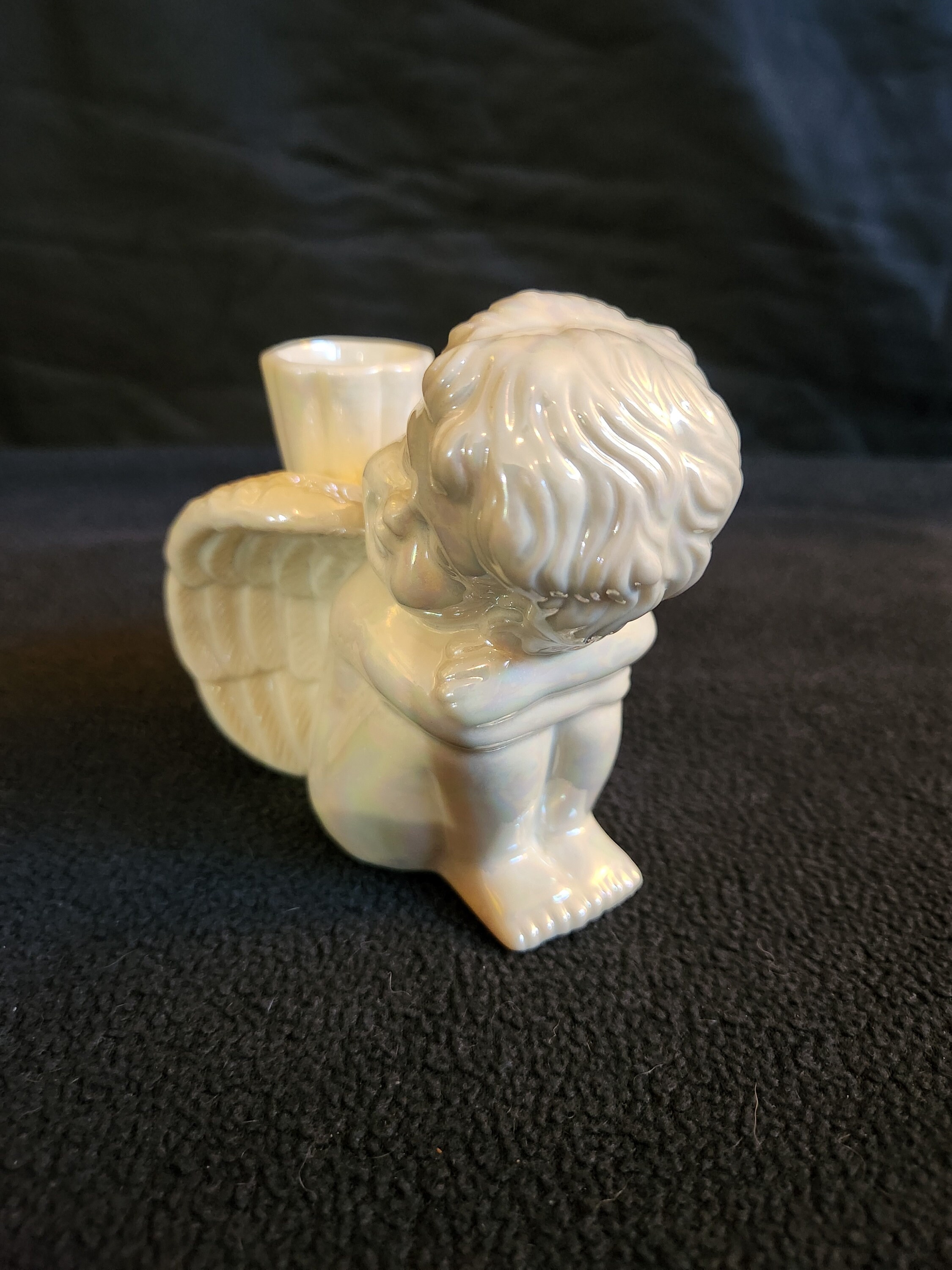 Vintage Cherub Candlestick Holder - Etsy