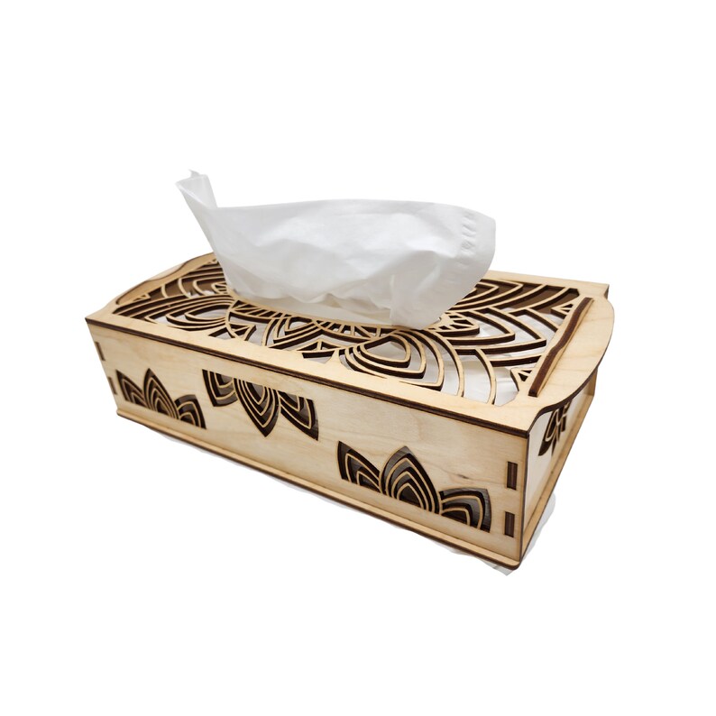Lotus Tissue Box, Storage for Tissues, Tissue Cover, Wooden Decoration ...