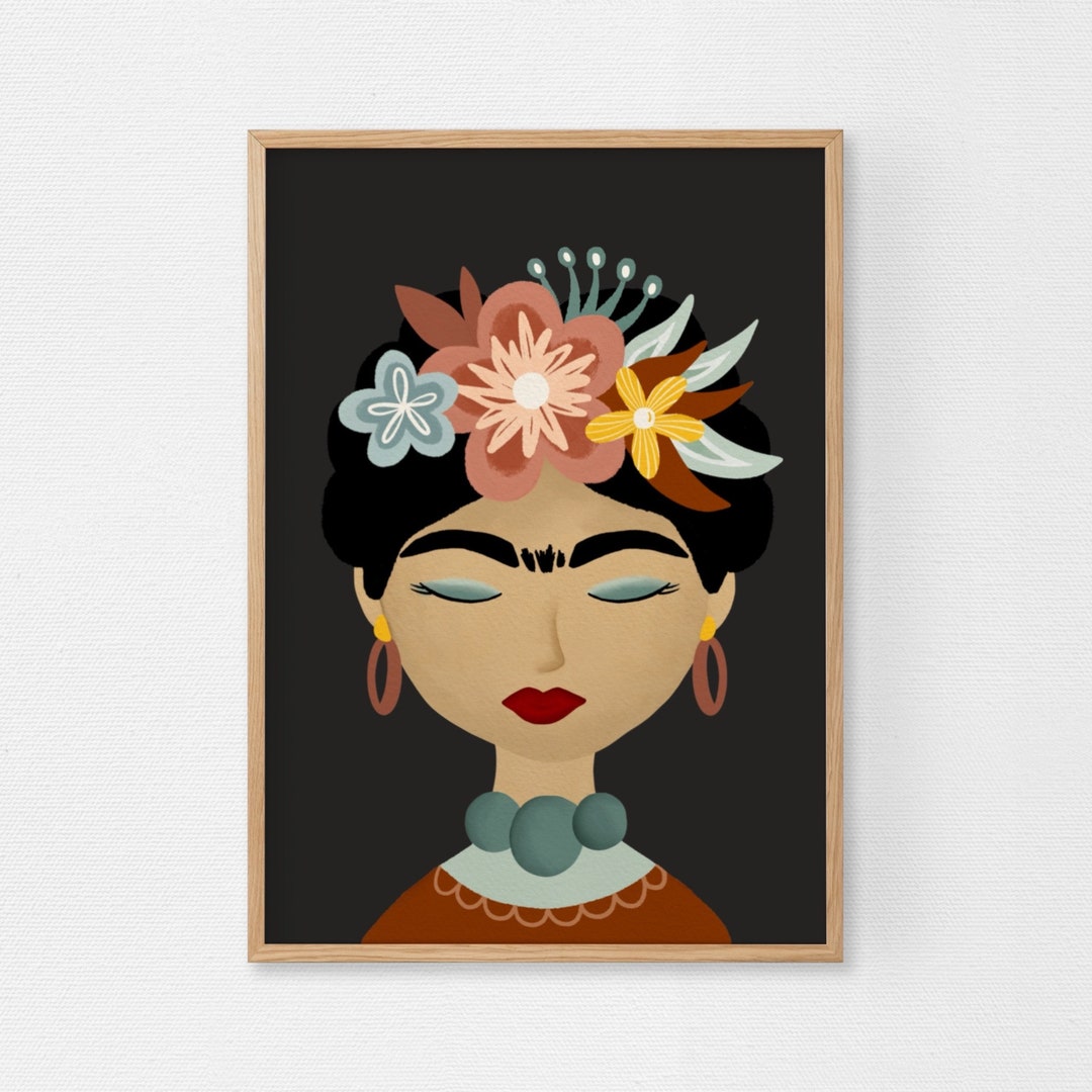 Frida Kahlo Poster A4 & A3 Frida Kahlo Posters Wall Poster Living Room ...