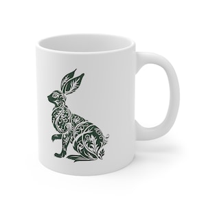 Victorian Style Rabbit Ceramic Mug 11oz - Etsy