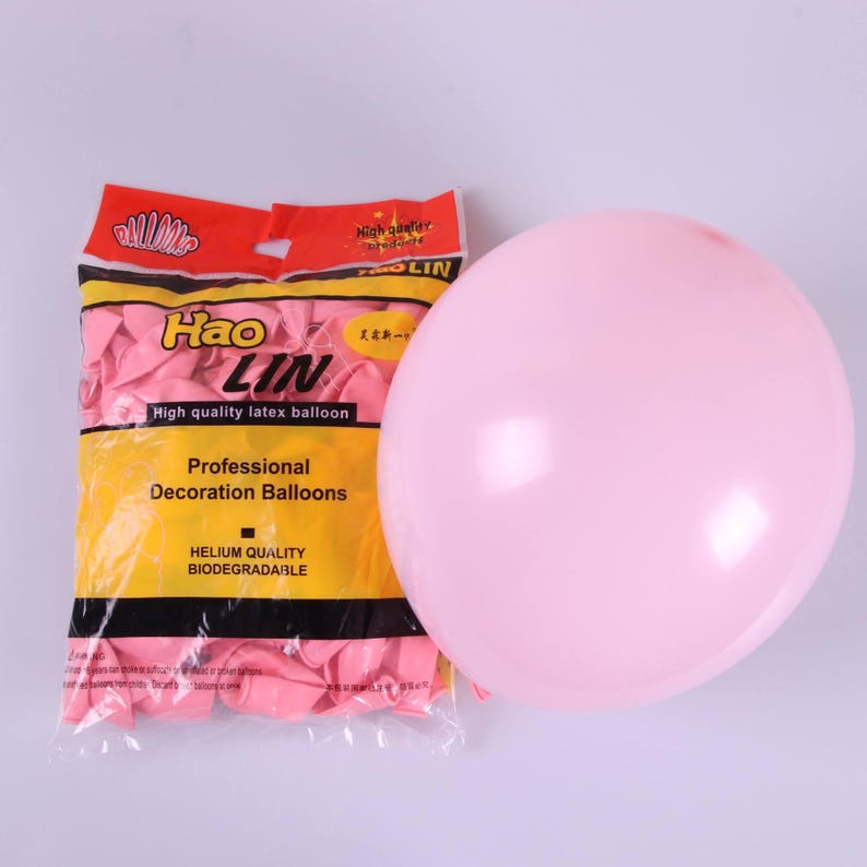 Light Pink Latex Balloon. 12 Inch-100 Pcs - Etsy