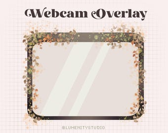Magical Forest Fade Gray Webcam Border | Stream Webcam Border Overlay ...
