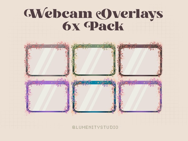 Magical Forest Pack Webcam Border | Stream Webcam Border Overlay ...