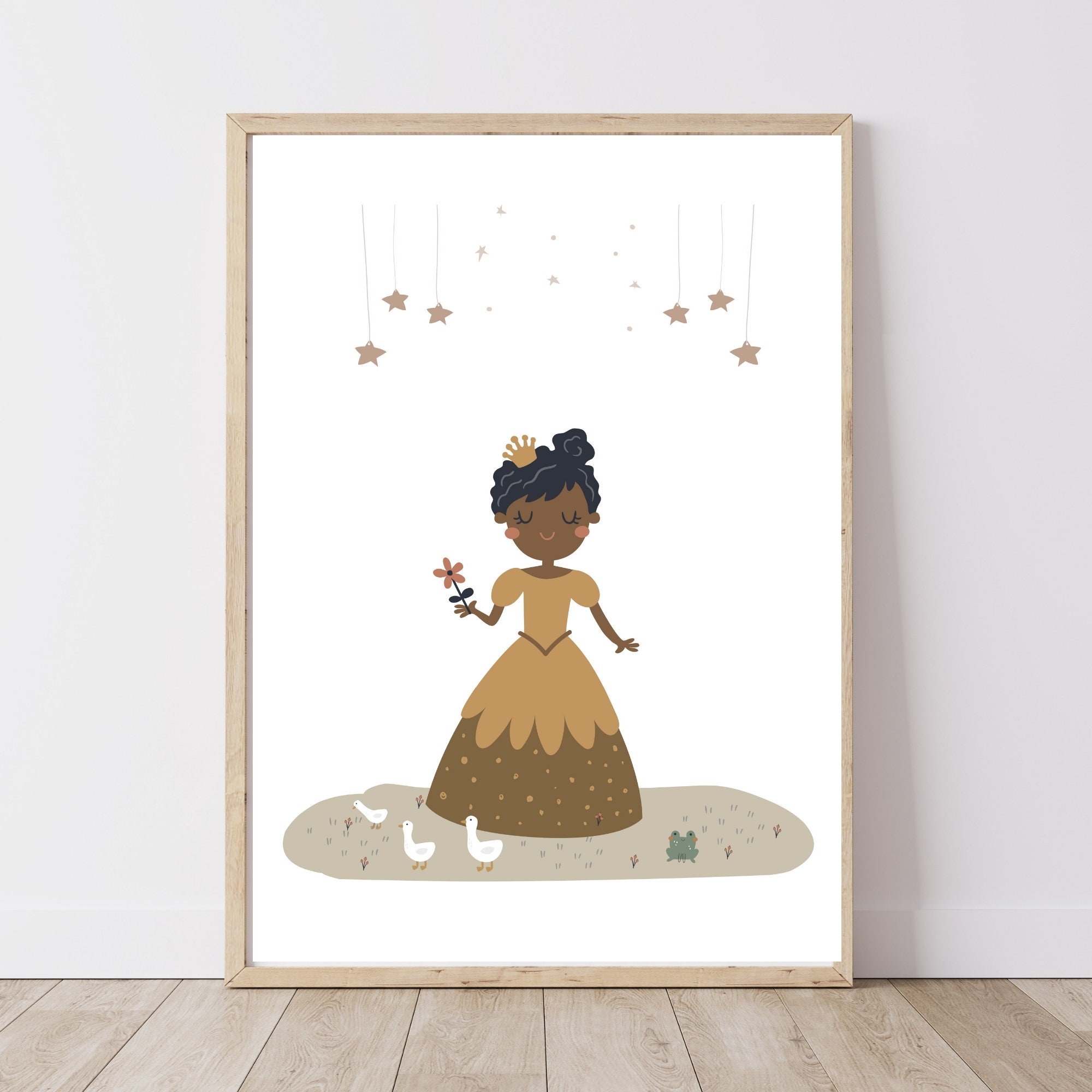 Little Princess Printable Illustration Set of 3 Modern Nursery Art ...