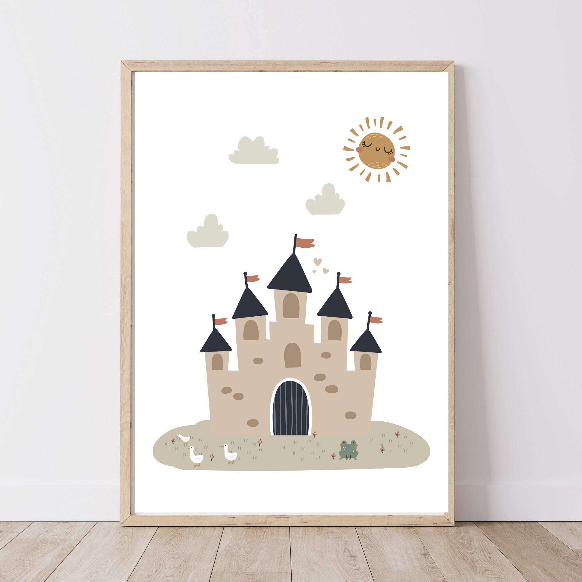 Little Princess Printable Illustration Set of 3 Modern Nursery Art ...