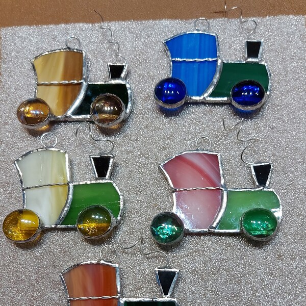 Stained Glass Train - Etsy