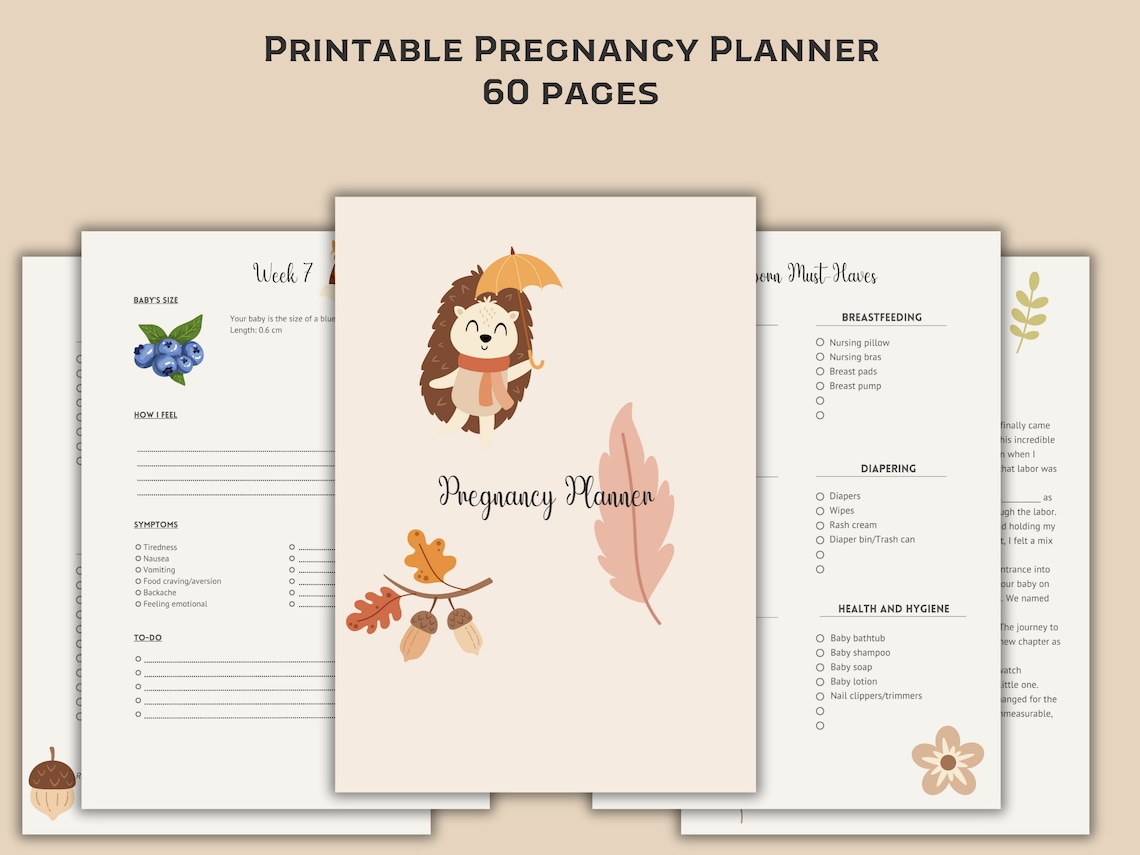 Printable Pregnancy Journal Printable Pregnancy Planner Pregnancy Diary ...