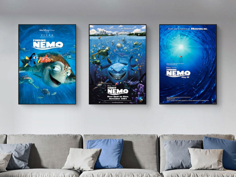 Finding Nemo Movie Poster Series High Quality Decorative Canvas Prints ...
