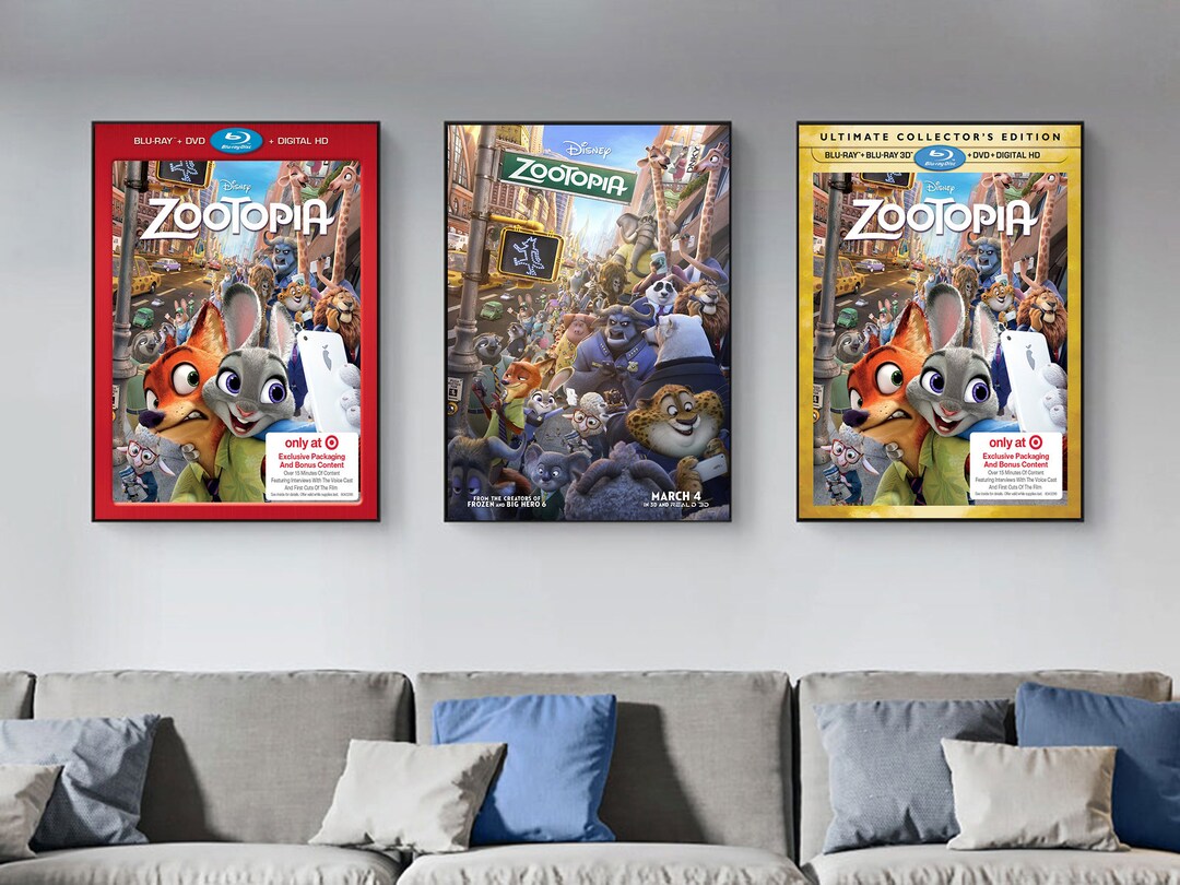 Zootopia Movie Poster High Quality Decorative Canvas Prints Bedroom ...