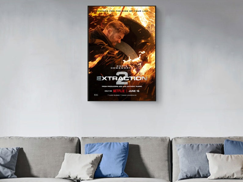 Extraction 2 Movie Poster High Quality Decorative Canvas Prints Bedroom ...