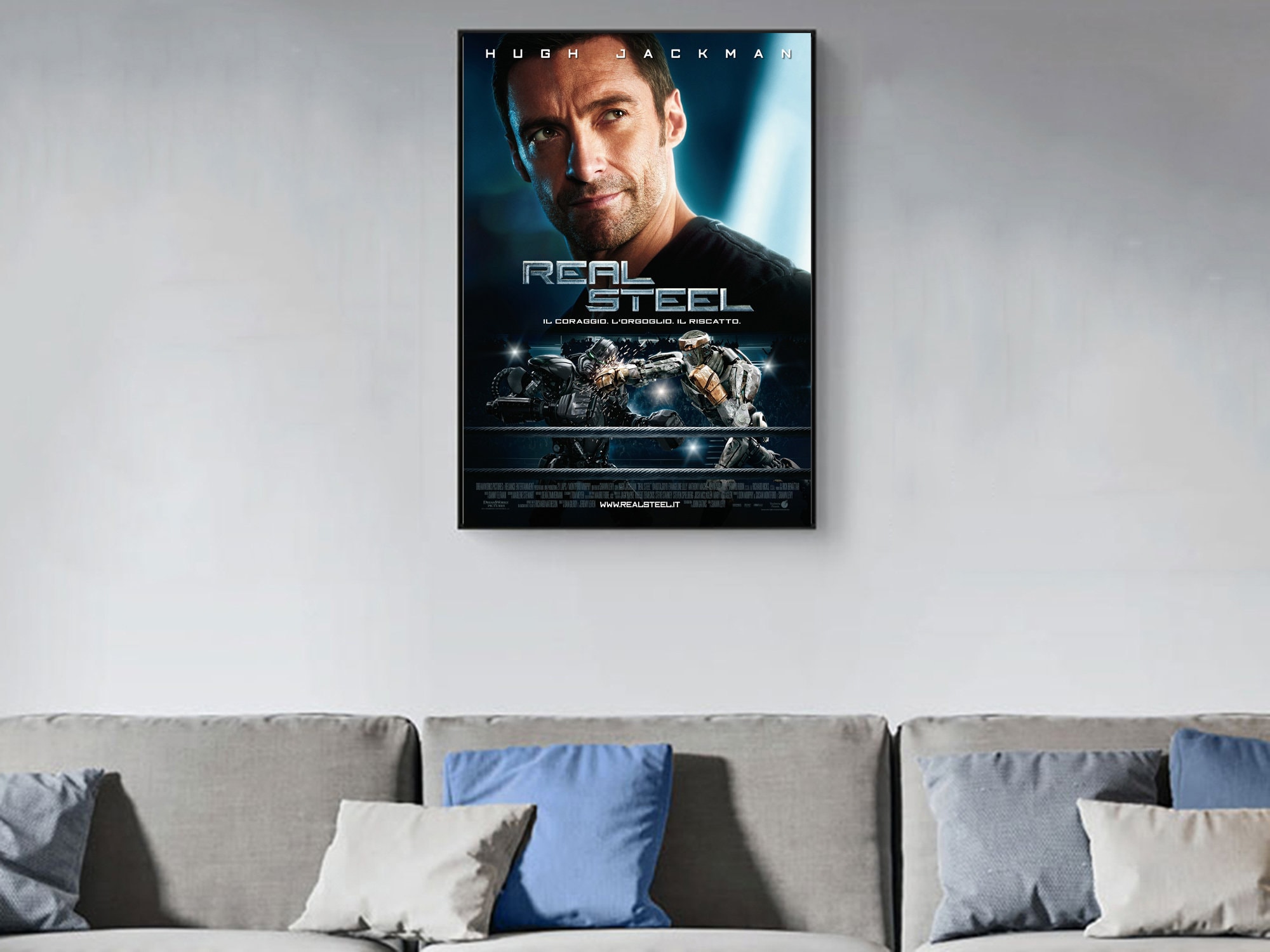 Real Steel Movie Poster High Quality Decorative Canvas Prints Bedroom ...