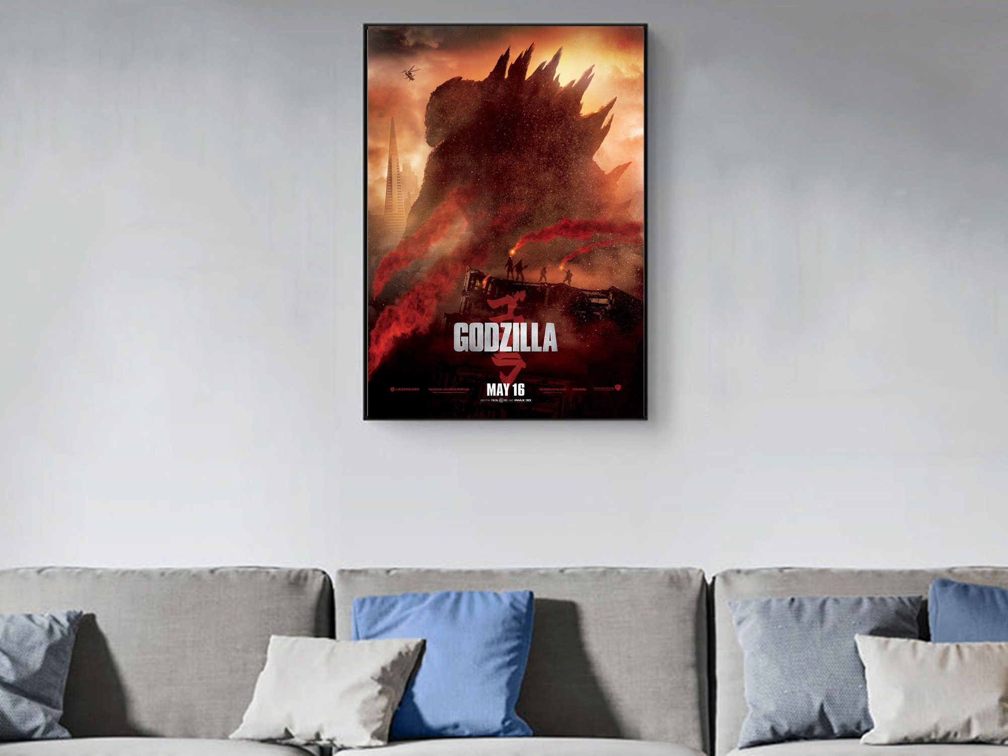 Godzilla Minus One Movie Poster Series High Quality Decorative Canvas ...