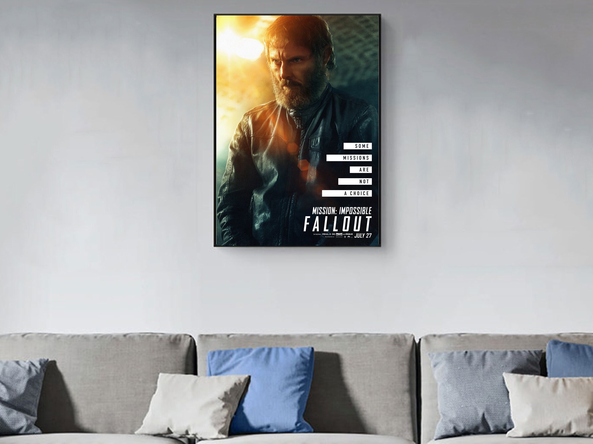 Mission Impossible Fallout Movie Poster High Quality Decorative Canvas ...