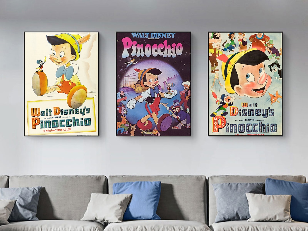 Pinocchio Movie Poster High Quality Decorative Canvas Prints Bedroom ...