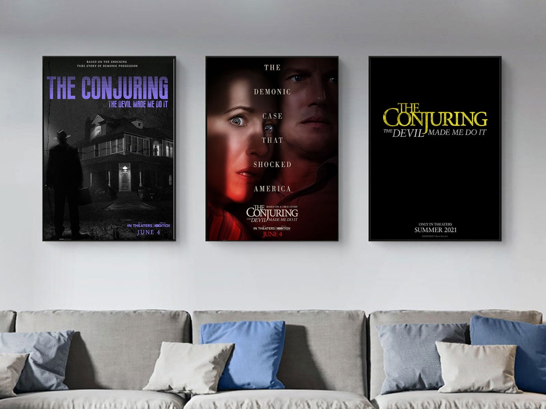 The Conjuring 3 Movie Poster Series High Quality Decorative Canvas ...