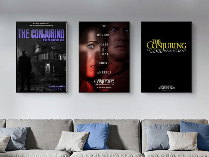 The Conjuring 3 Movie Poster Series High Quality Decorative Canvas ...