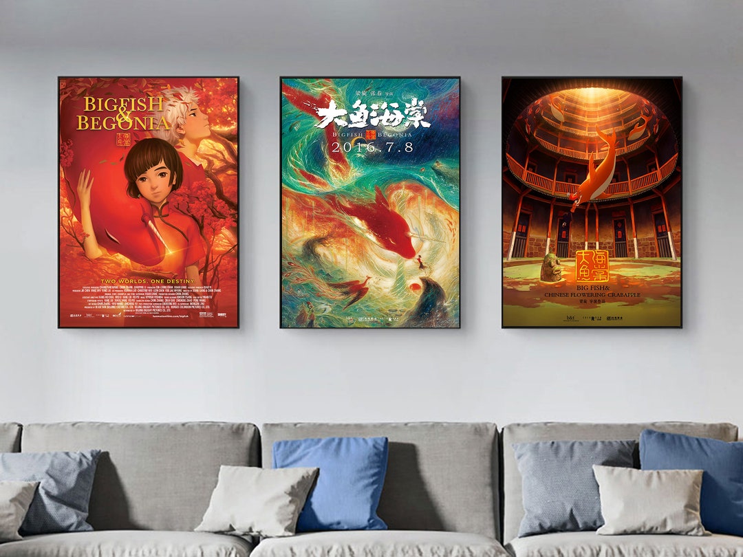 Big Fish and Begonia Movie Poster High Quality Decorative Canvas Prints ...
