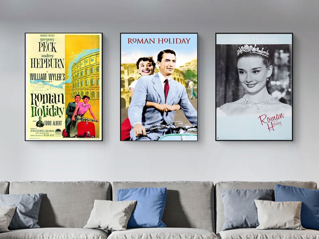 Roman Holiday Movie Poster Series High Quality Decorative Canvas Prints ...