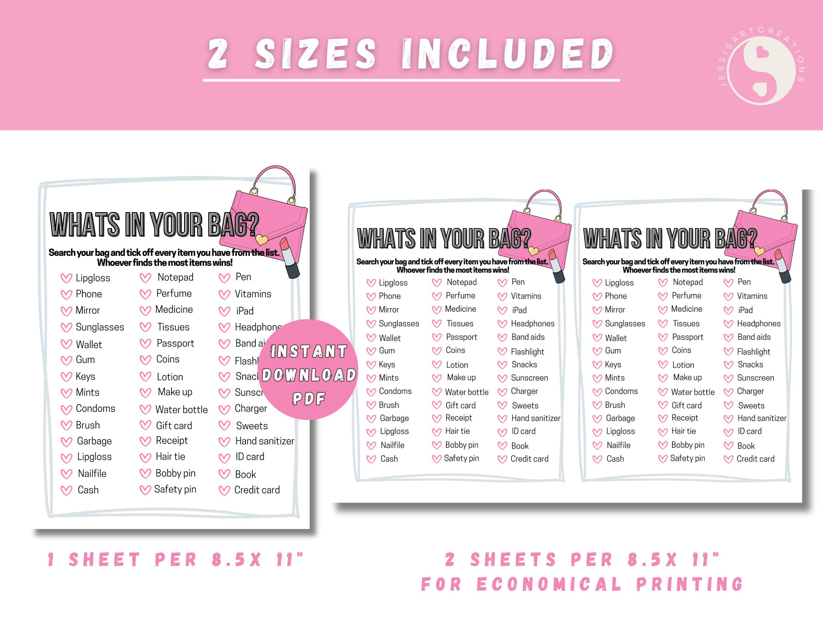Ladies Night Bingo Game, Icebreaker Scavenger Hunt (digital Download ...