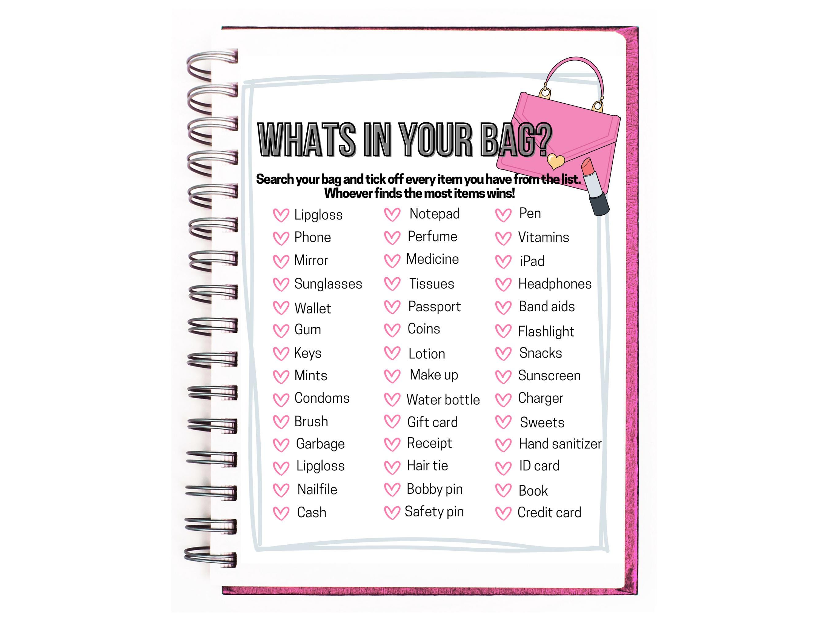 Ladies Night Bingo Game, Icebreaker Scavenger Hunt (digital Download ...