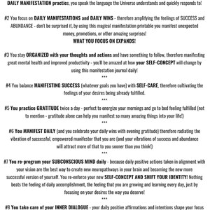 Daily Manifestation Magic Printable Journal - Manifest Focus ...