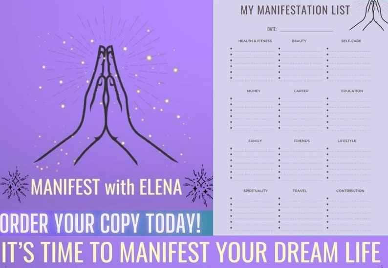 Holistic Manifestation List Printable - Manifest Success in All Areas ...