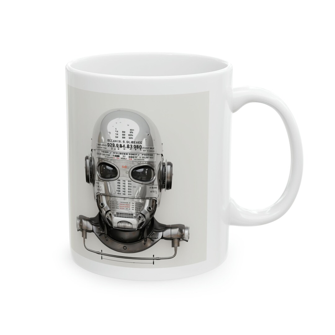 Android Mug: Sci-fi Robot Portrait Coffee Cup - Etsy