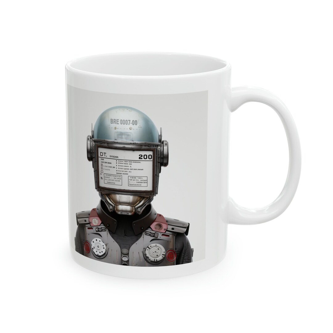 Android Mug: Sci-fi Mugshot Art - Year 2250 - Etsy