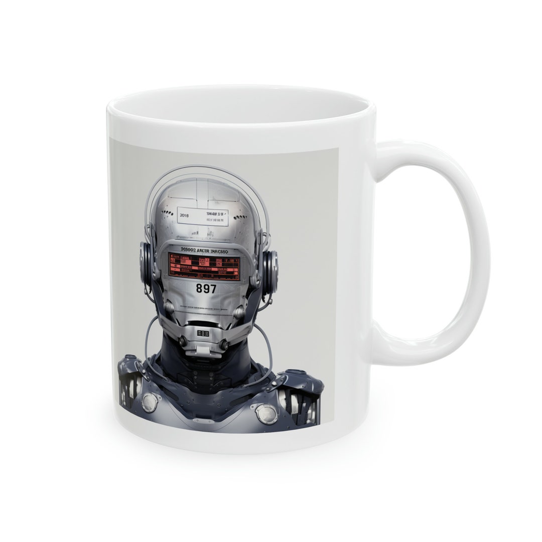 Android Mug: Sci-fi Cyborg Portrait - Year 2250 - Etsy
