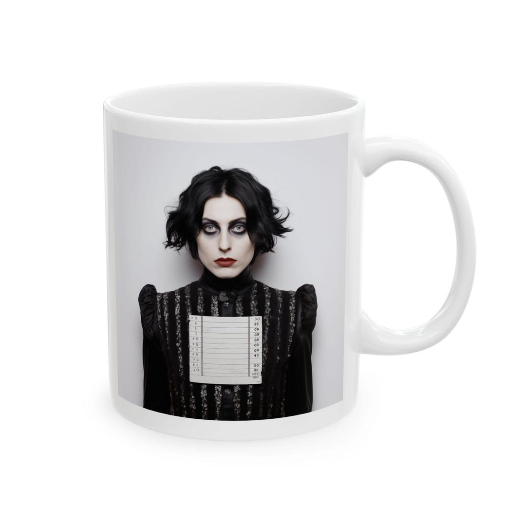 Gothic Mug: Emo Girl Portrait Coffee Cup - Etsy