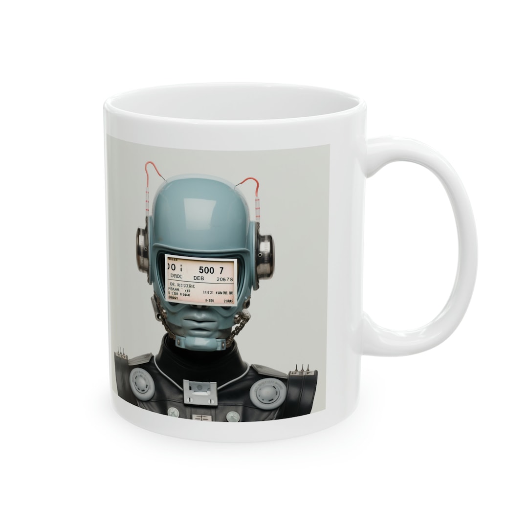 Android Mug: Sci-fi Mugshot Art - Year 2250 - Etsy