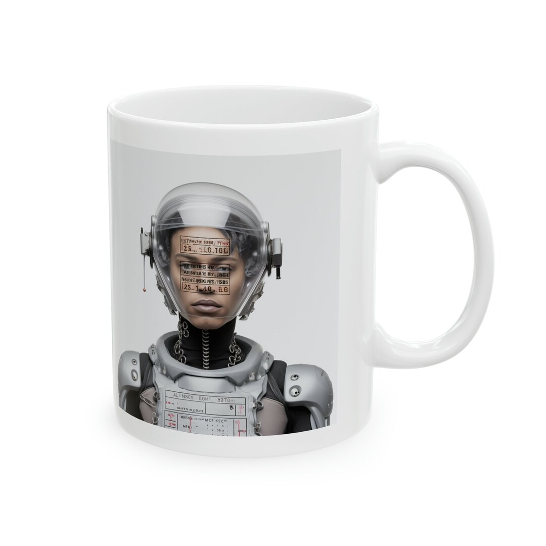 Android Mug: Sci-fi Mugshot Art - Year 2250 - Etsy