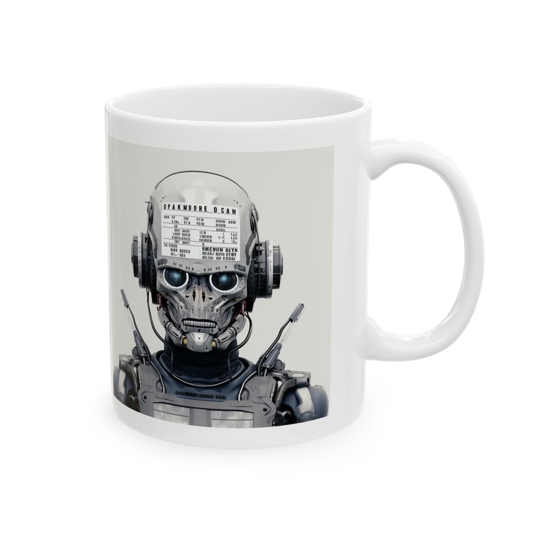 Android Mug: Sci-fi Mugshot Art - Year 2250 - Etsy