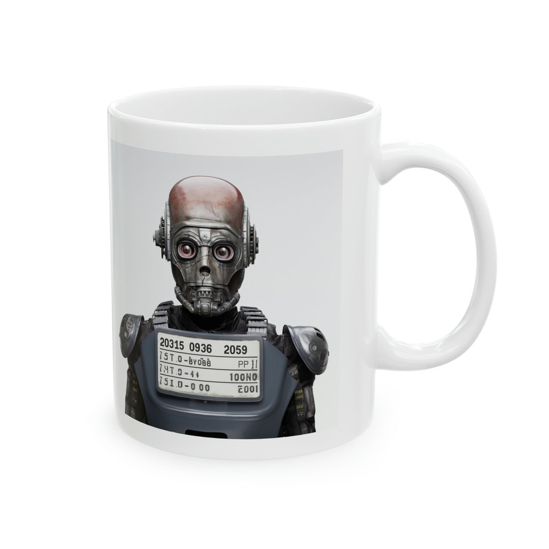 Android Mug: Sci-fi Mugshot - Year 2250 - Etsy
