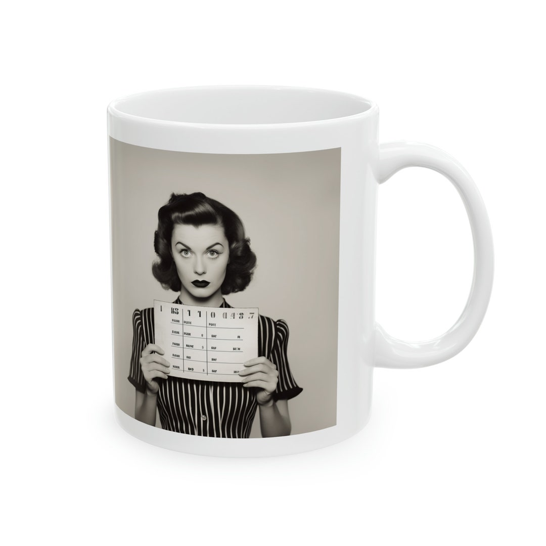 Police Mugshots Designs for Mugs. 1950's - 1960's Leti - Etsy