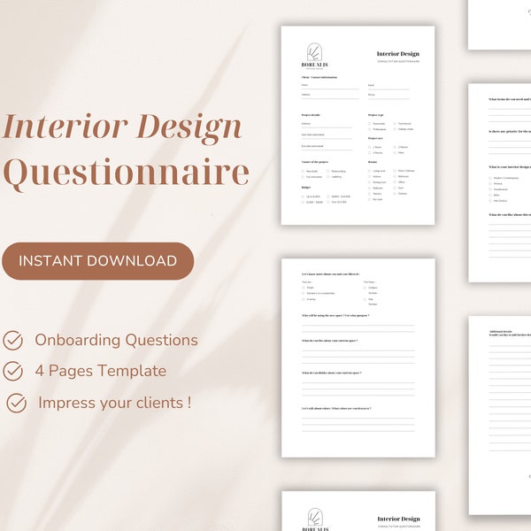 Interior Design Client Onboard - Etsy