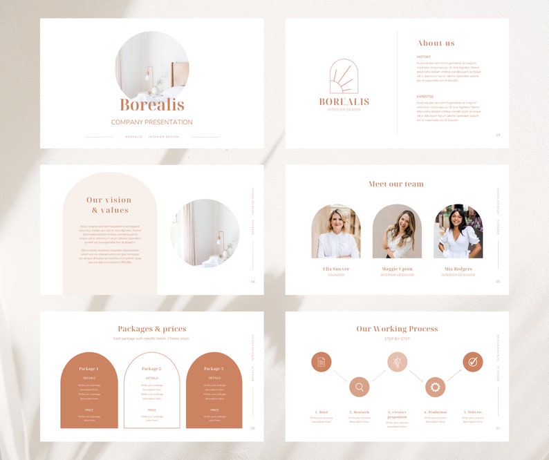 Minimalist Interior Design Portfolio Template | Onboarding Template ...