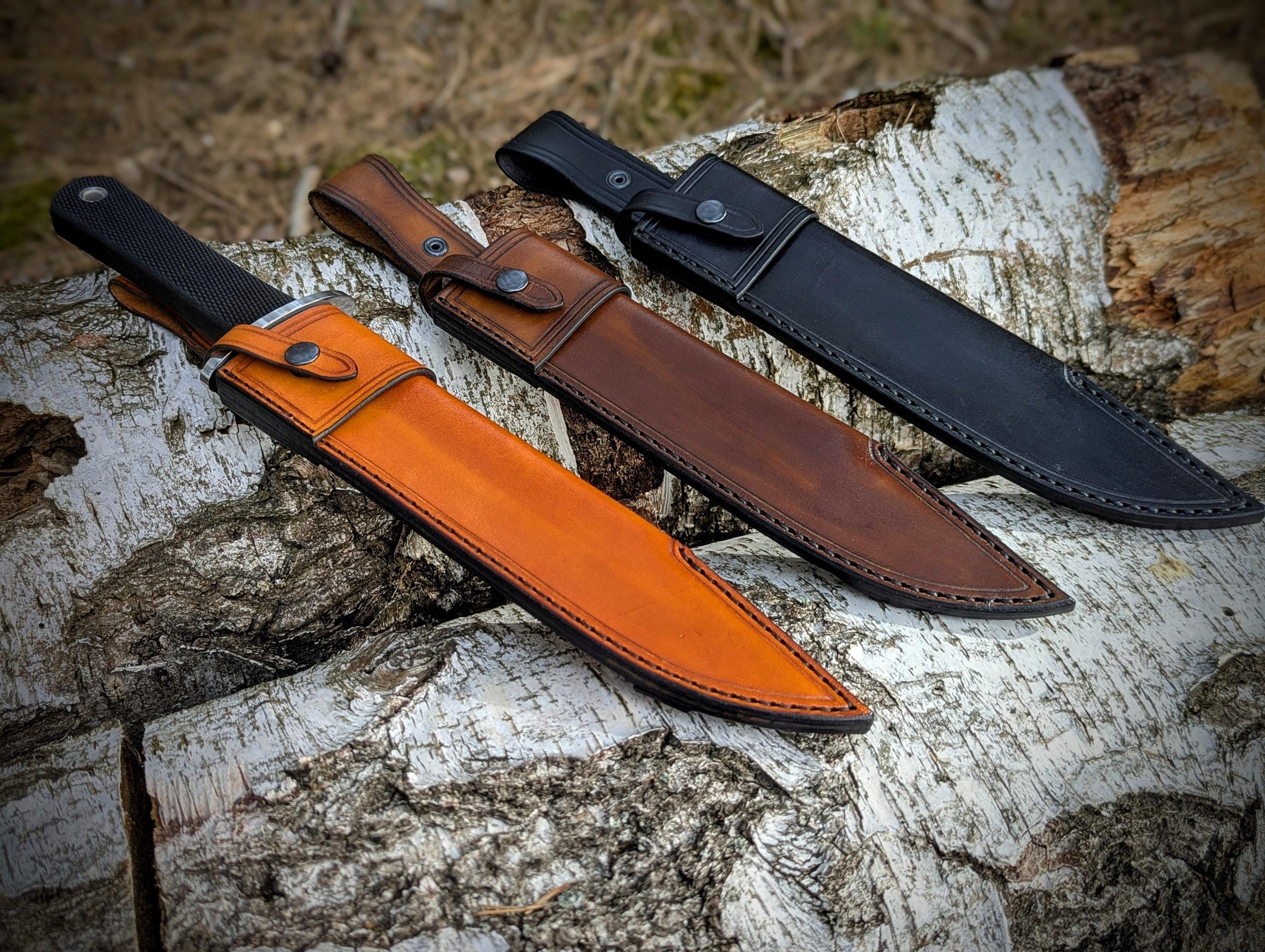 Handmade Leather Sheath for Cold Steel Trail Master Bowie - Etsy