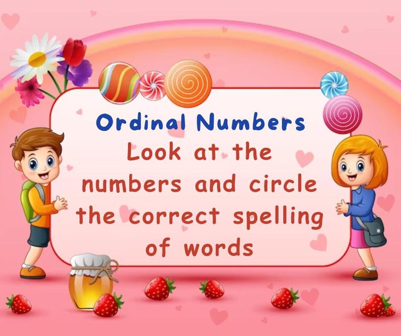Ordinal Numbers Worksheet: Math for Kids, Ages 3-5 (PDF Download ...