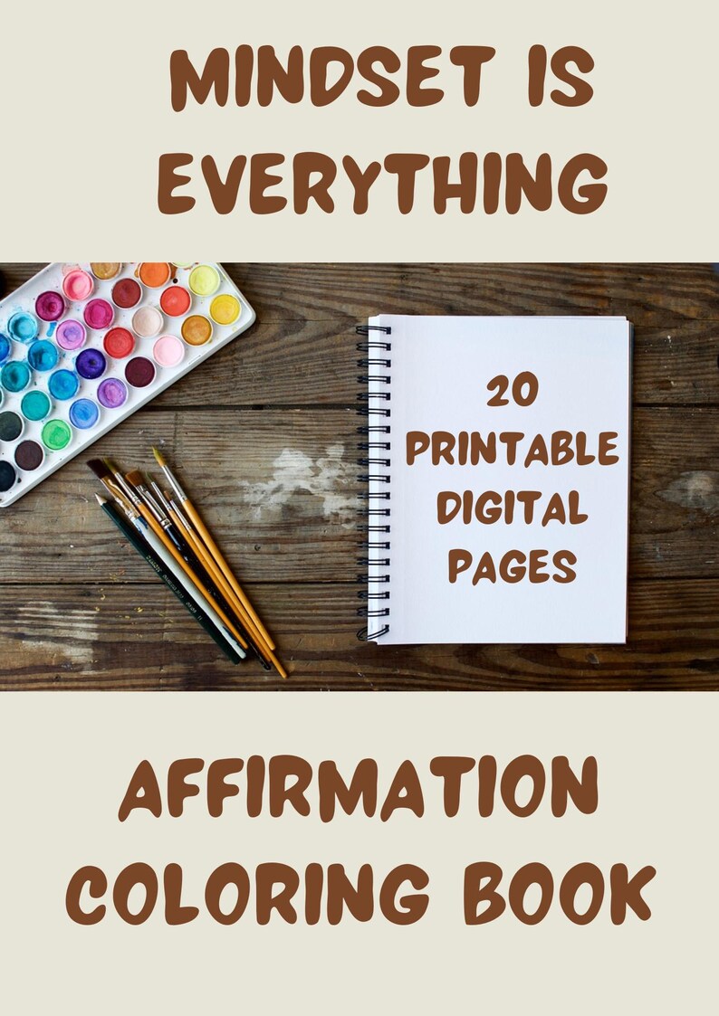 Digital Affirmation Coloring Book - Etsy