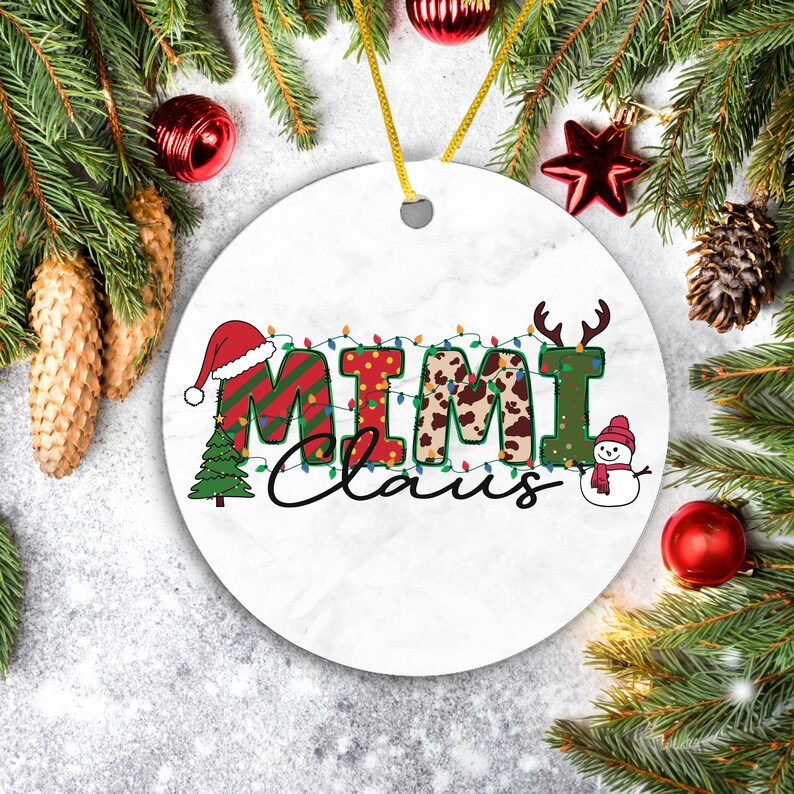 Personalized Mimi Ornament, Gift for Mimi, Mimi Claus, Christmas ...