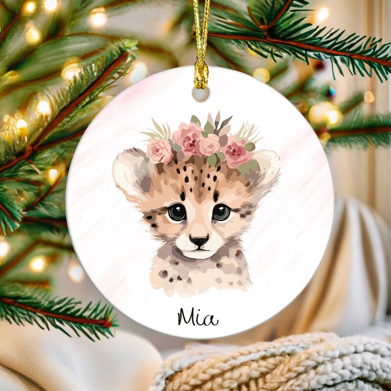 Cheetah Ornaments - Etsy