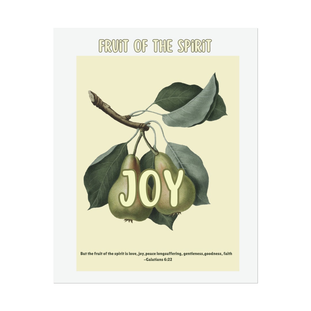 Fruits of the Spirit Poster, Christian Poster, Christian Prints, Home ...