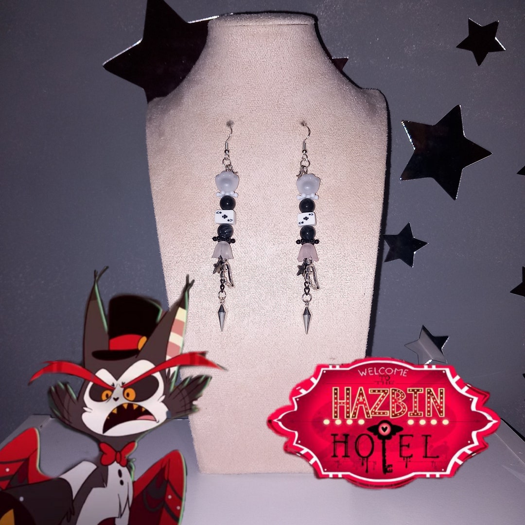 Hazbin Hotels 'husk' Earrings - Etsy