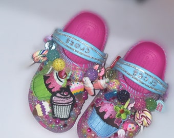 Custom Designed Bling Crocs Big Kids and Toddlers - Etsy