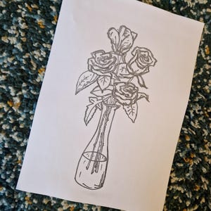 Enchanting Flowers Edition: HAND DRAWN Original Colouring Pages ...