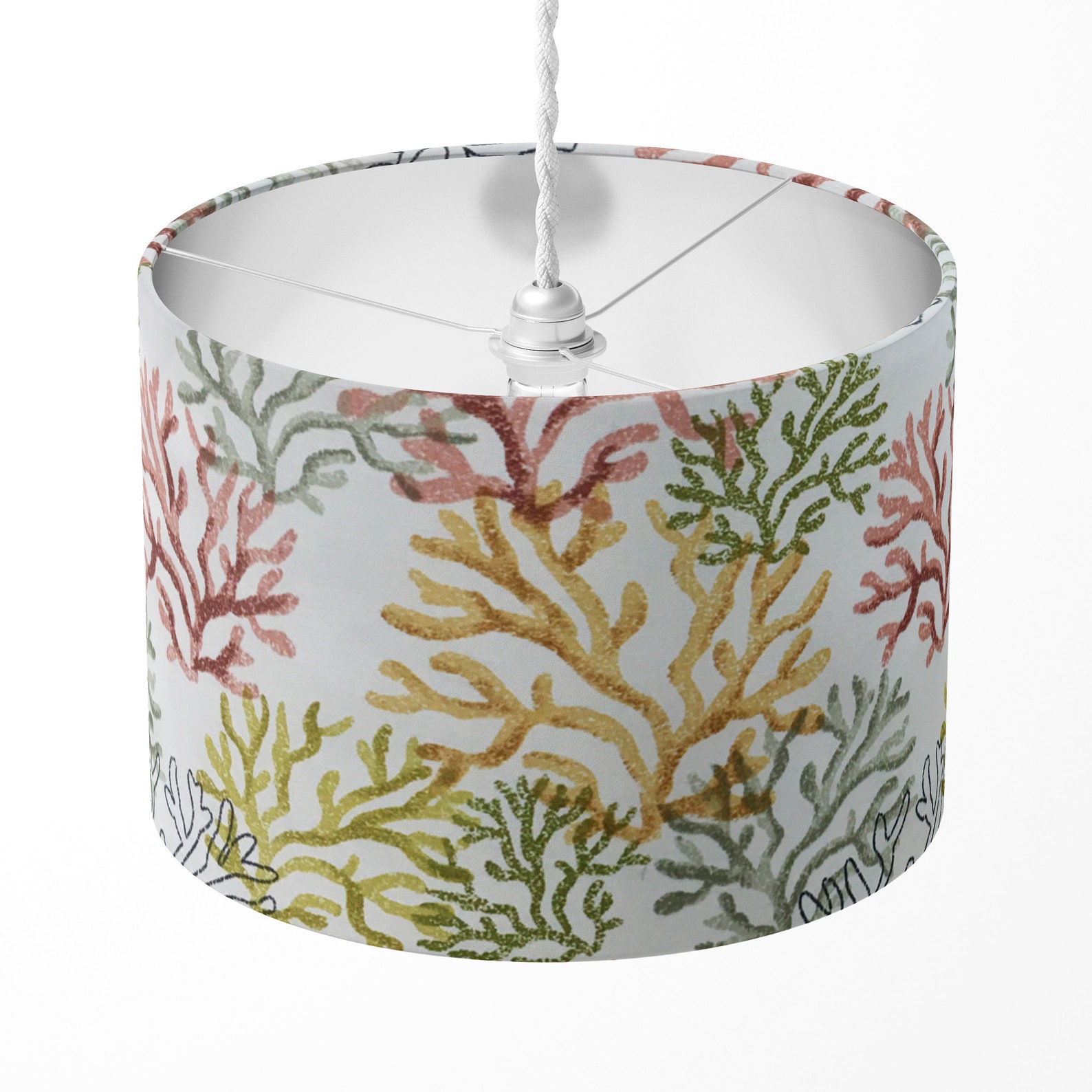 Coral Lampshade, Sea Lamp Shade, Beach Light Shade, Under the Sea Reef ...