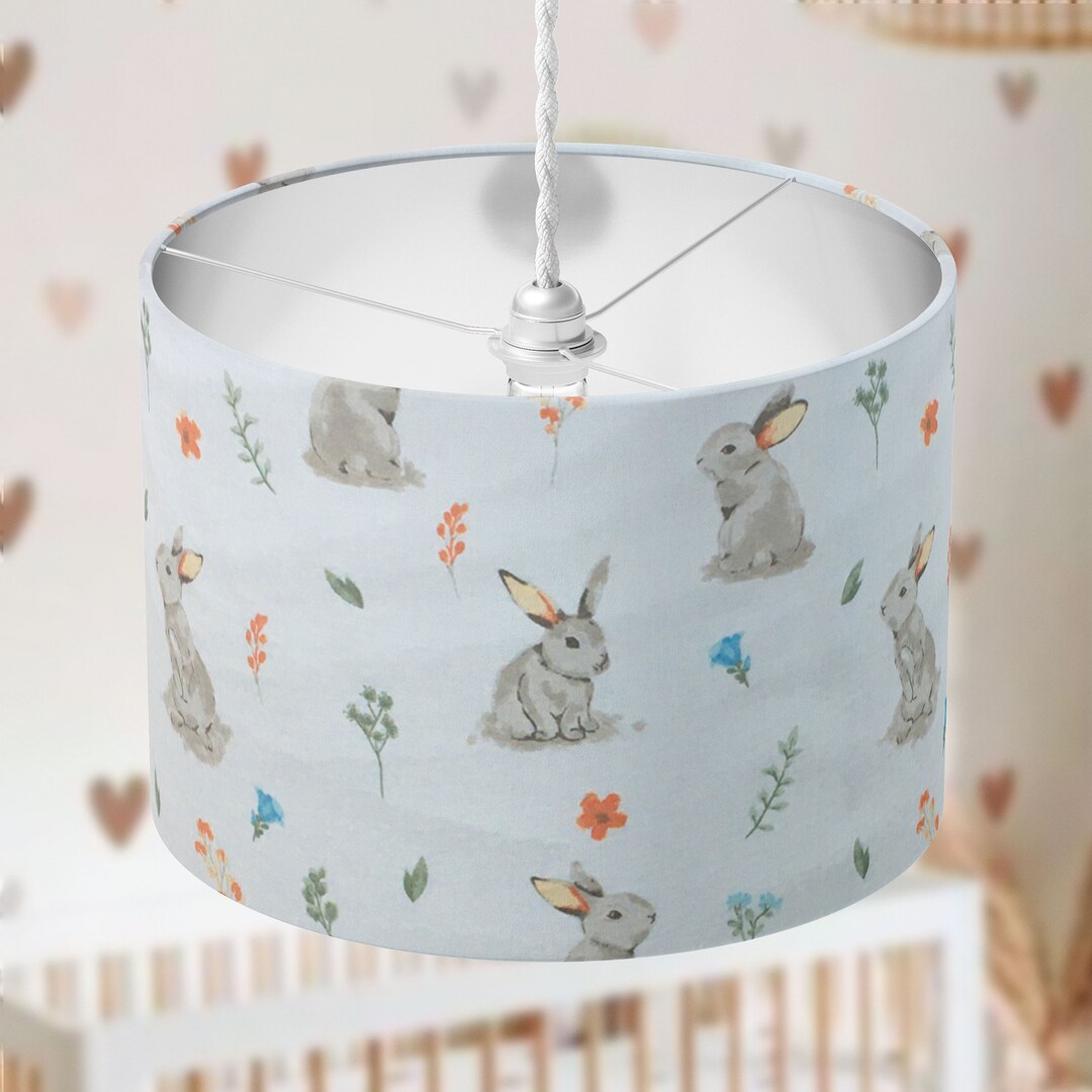 Rabbit Lampshade Woodland Animal Lampshade Bunny Lampshade - Etsy