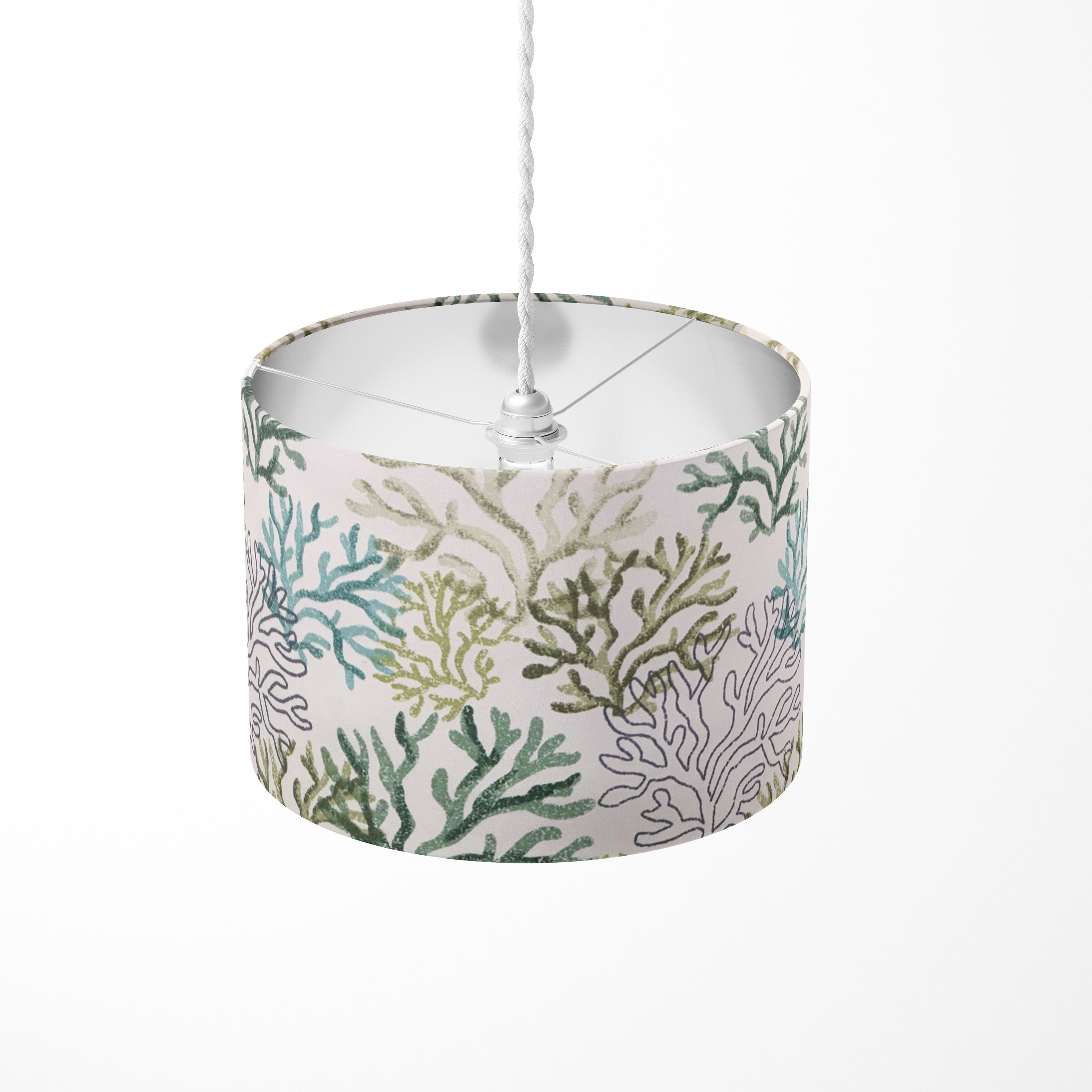Coastal Lampshade Green Lamp Shade Seaside Light Shade - Etsy